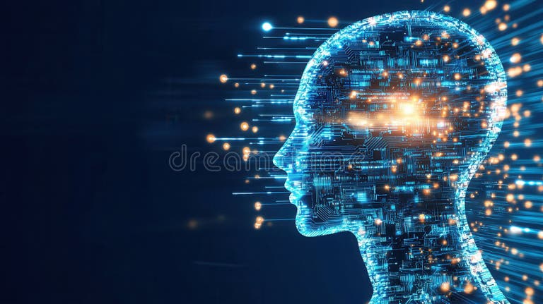 Artificial Intelligence Forming a Human Face with Electronic Circuits ...