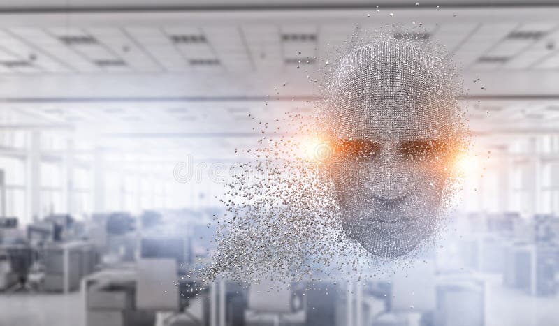 Artificial Intelligence and Future Technologies. Mixed Media Stock ...