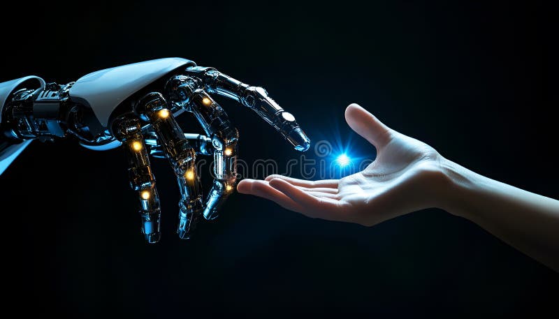 Artificial Intelligence, Future Technology and Business Concept - Robot ...