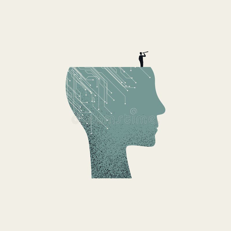 Artificial Intelligence, Future Technology, Vector Concept. Symbol of ...