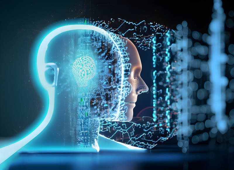 Artificial Intelligence Future World Generative AI Stock Illustration ...