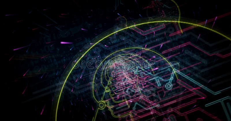Artificial Intelligence Futuristic Animation Stock Footage - Video of ...