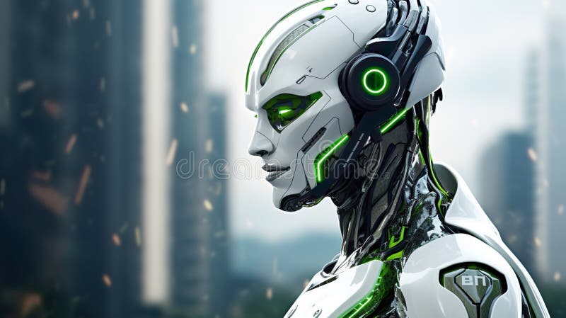 Artificial Intelligence, Futuristic Digital Technology Humanoid Robot ...