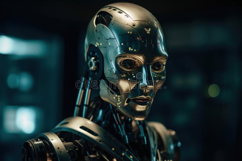 Artificial Intelligence. Futuristic Technology Trends Concept. Network ...