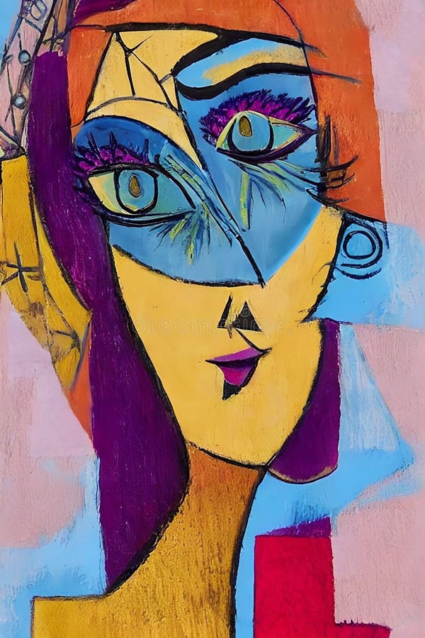 Image of the Artist Picasso Concept of Arts Mixed with Loish Style and ...