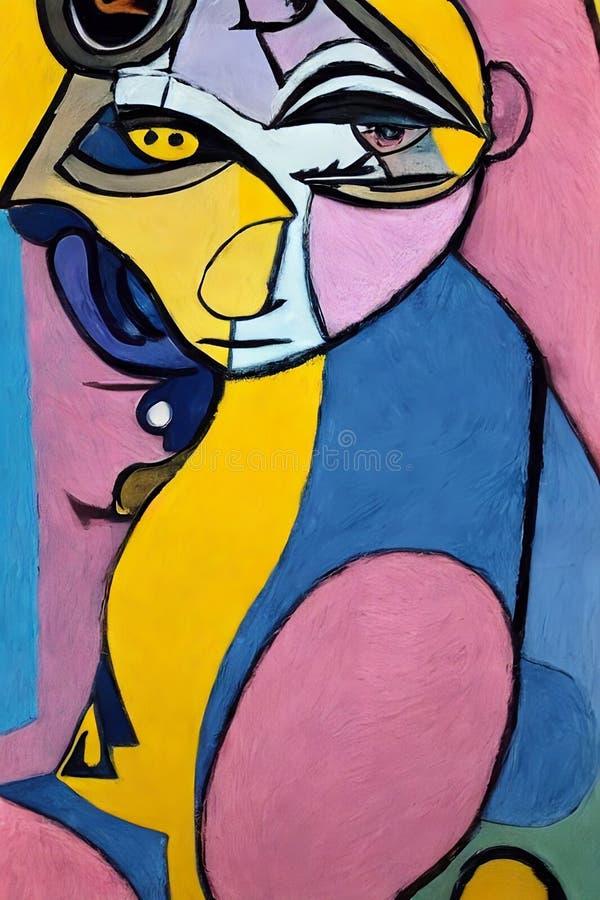 Image of the Artist Picasso Concept of Arts Mixed with Loish Style and ...