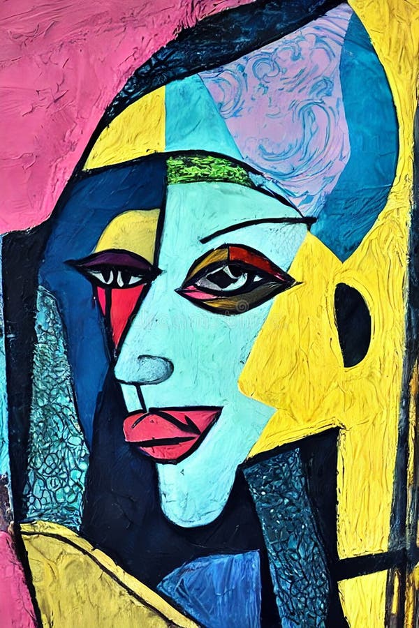 Image of the Artist Picasso Concept of Arts Mixed with Loish Style and ...