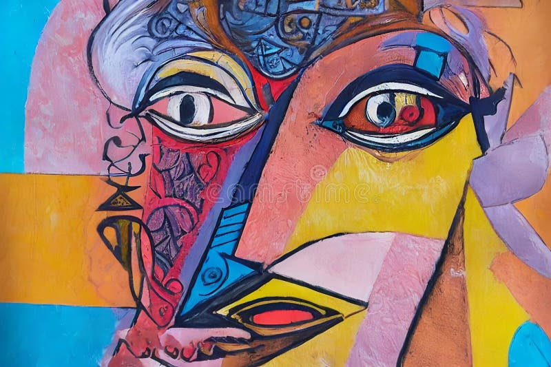 Image of the Artist Picasso Concept of Arts Mixed with Loish Style and ...