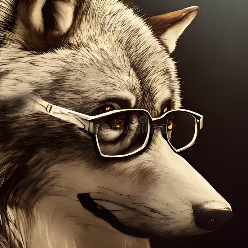 Image of a Couple Different Species of Animals Wearing Spectacles ...