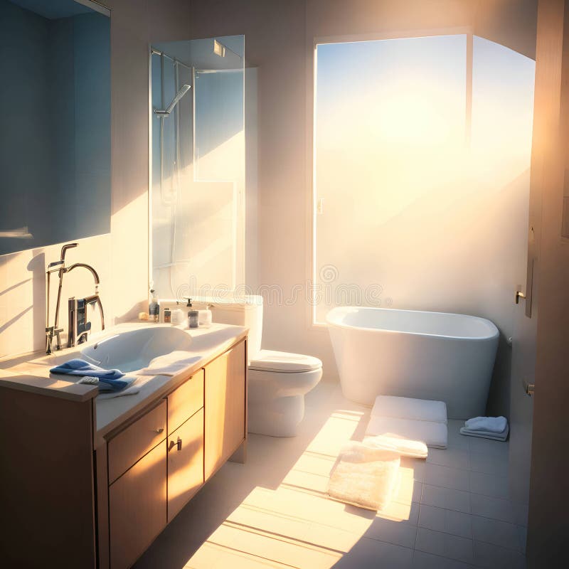Image of the Unorganized or Abandoned Bathroom with Bath Tub, Toilet ...