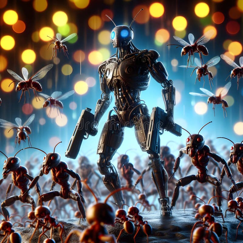 Fantasy Image of an Insect War Where the Ants are All Dressed in ...