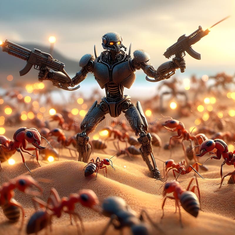 Fantasy Image of an Insect War Where the Ants are All Dressed in ...