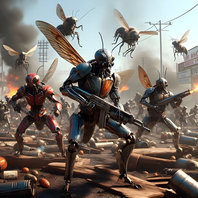 Fantasy Image of an Insect War Where the Ants are All Dressed in ...