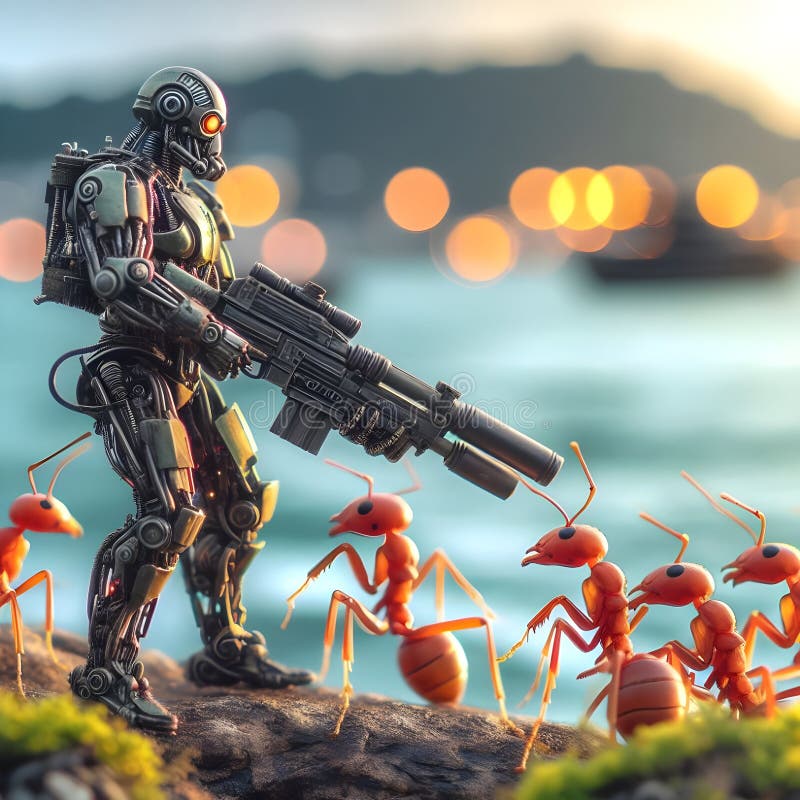 Fantasy Image of an Insect War Where the Ants are All Dressed in ...