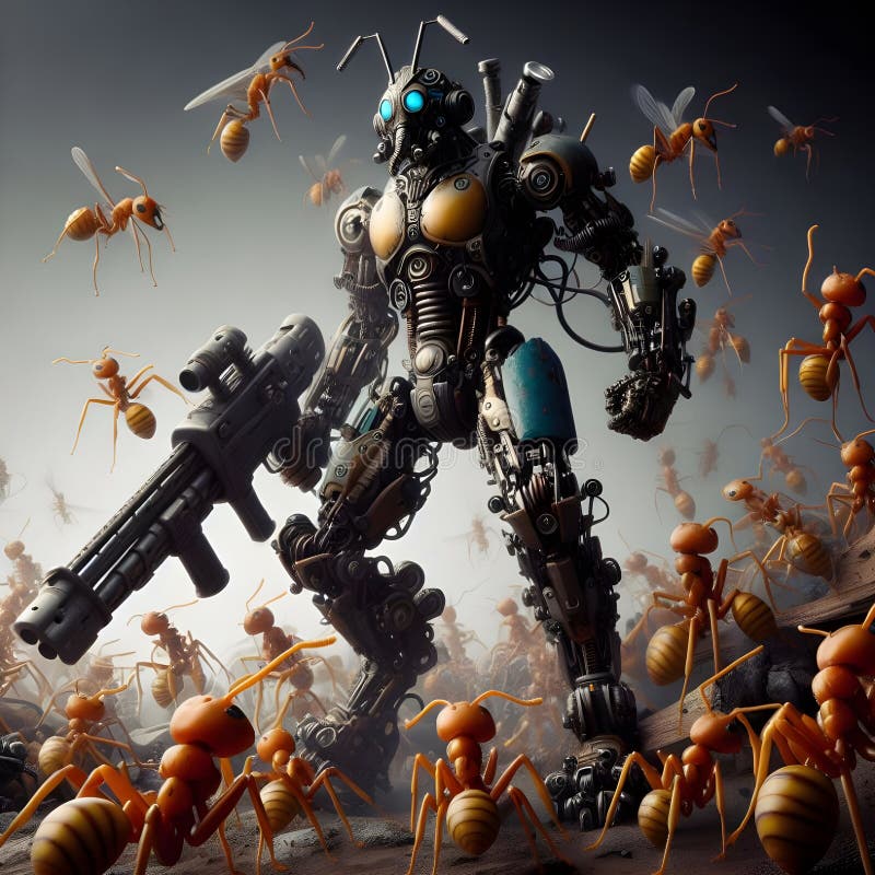 Fantasy Image of an Insect War Where the Ants are All Dressed in ...