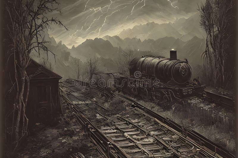 Haunted Train Stock Illustrations – 105 Haunted Train Stock ...