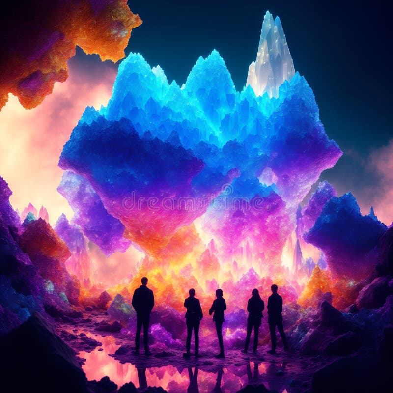 Standing on a Field Watching a Dynamic Colorful Nuclear Cloud Explode ...