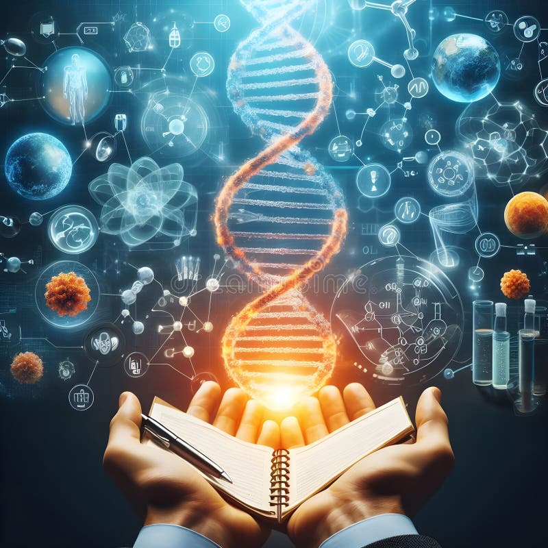 Image of a Chain Science Dna Chemistry Biotechnology Molecule Medical ...