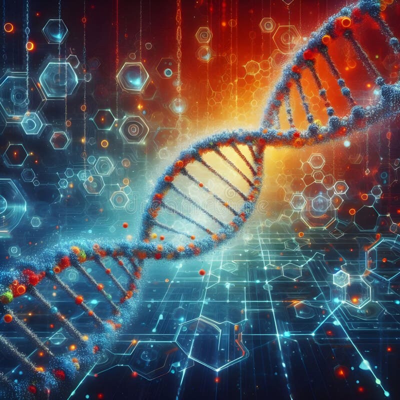 Image of a Chain Science Dna Chemistry Biotechnology Molecule Medical ...