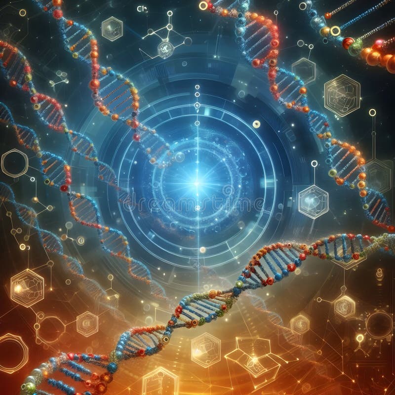 Image of a Chain Science Dna Chemistry Biotechnology Molecule Medical ...