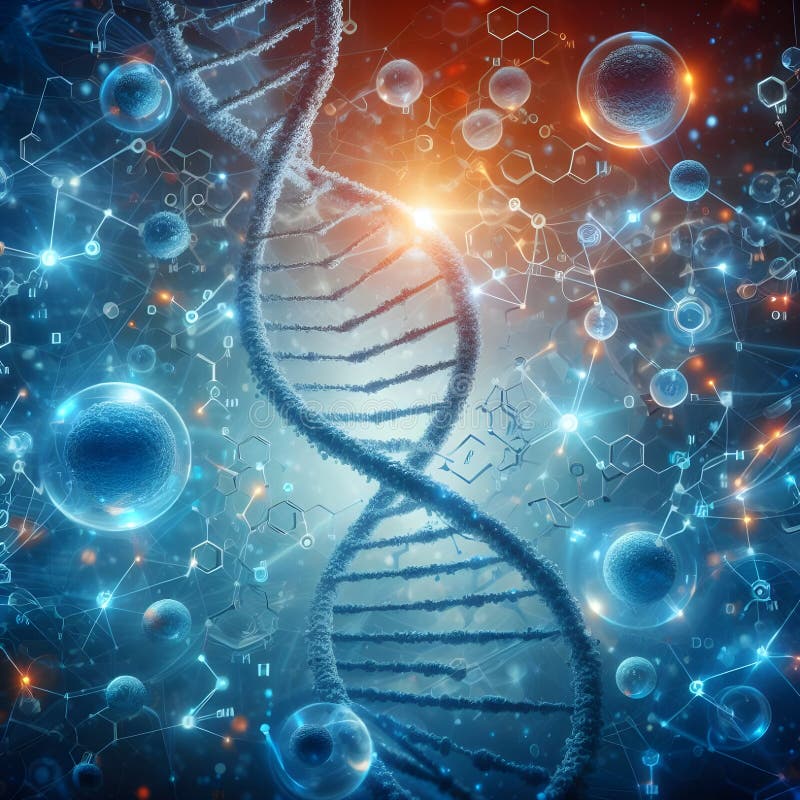 Image of a Chain Science Dna Chemistry Biotechnology Molecule Medical ...