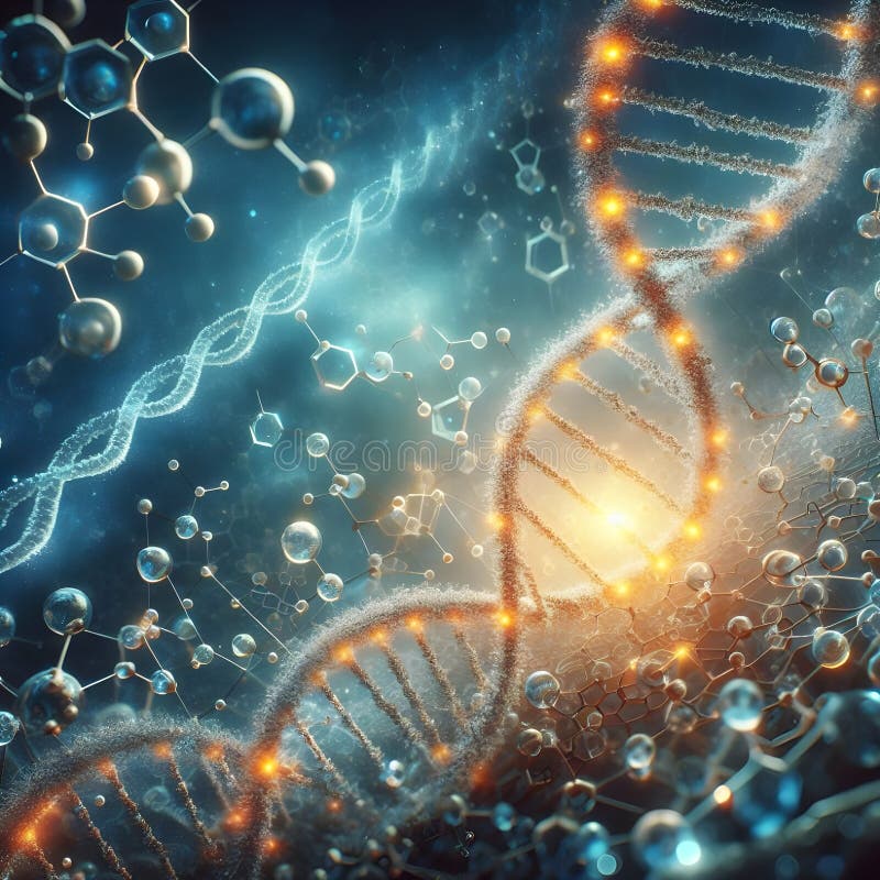 Image of a Chain Science Dna Chemistry Biotechnology Molecule Medical ...