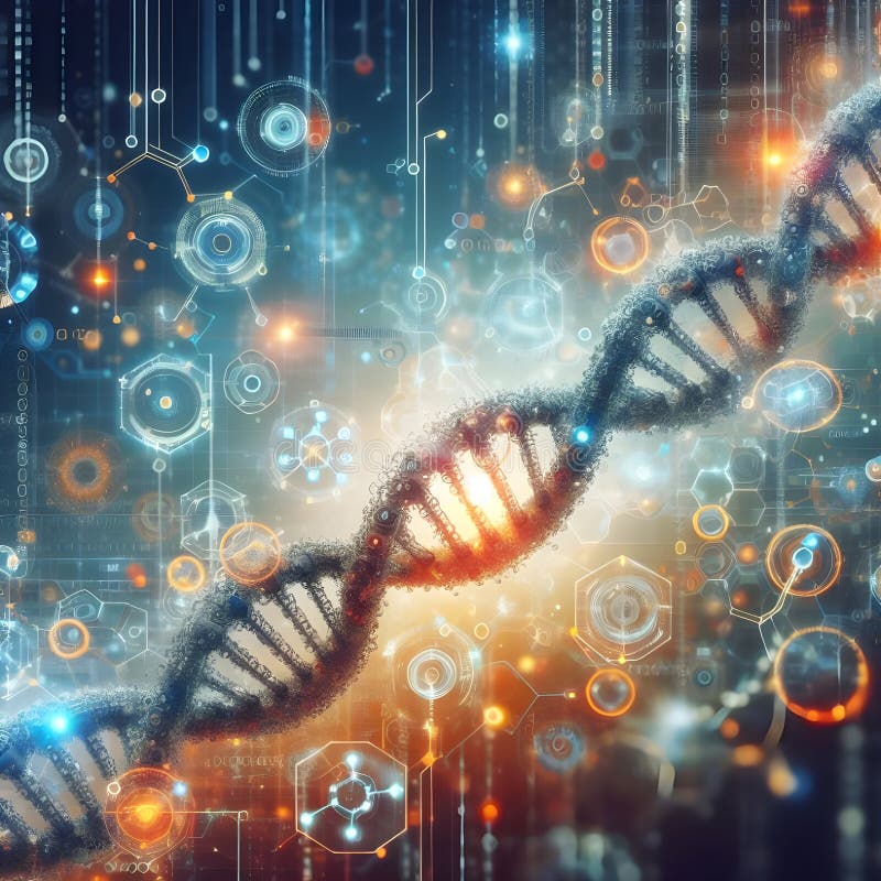 Image of a Chain Science Dna Chemistry Biotechnology Molecule Medical ...