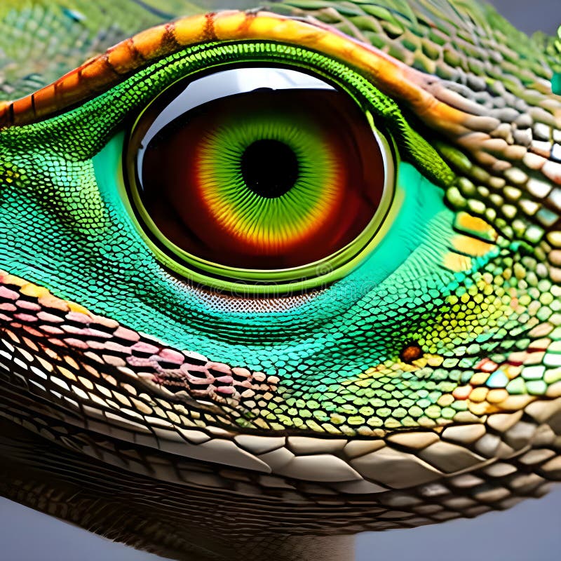 The Closeup Eyeballs of Human and Some Living Animals. Stock ...