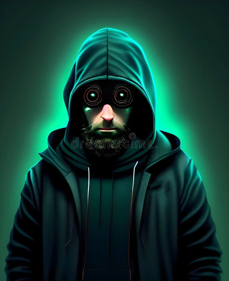 Image of the Cyber Computer Server Crime Hacker Stock Illustration ...