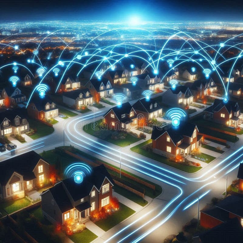 Every Single Suburban Homes Illuminated at Night are Connected To a ...