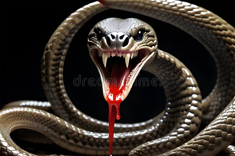Snake Spitting Venom Stock Illustrations – 200 Snake Spitting Venom ...