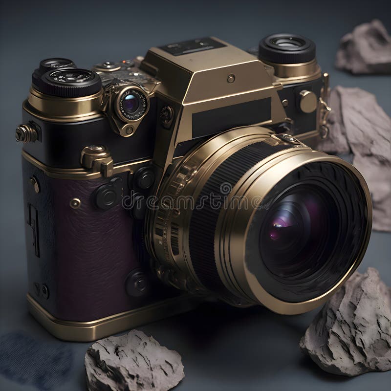 Image of the Flowery Unbranded DSLR Camera on Display. Stock ...