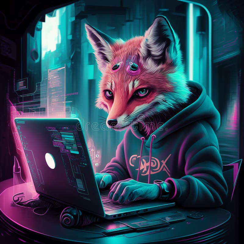 Cyberfox Stock Illustrations – 16 Cyberfox Stock Illustrations, Vectors ...