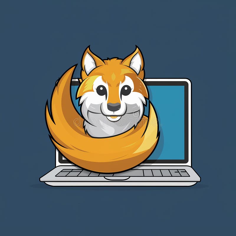 The Cyberfox (AI Generated) Stock Illustration - Illustration of malice ...