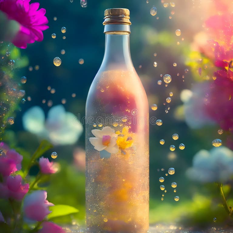 Image of the Heavy Raindrops Splattering into Translucent Petals in an ...