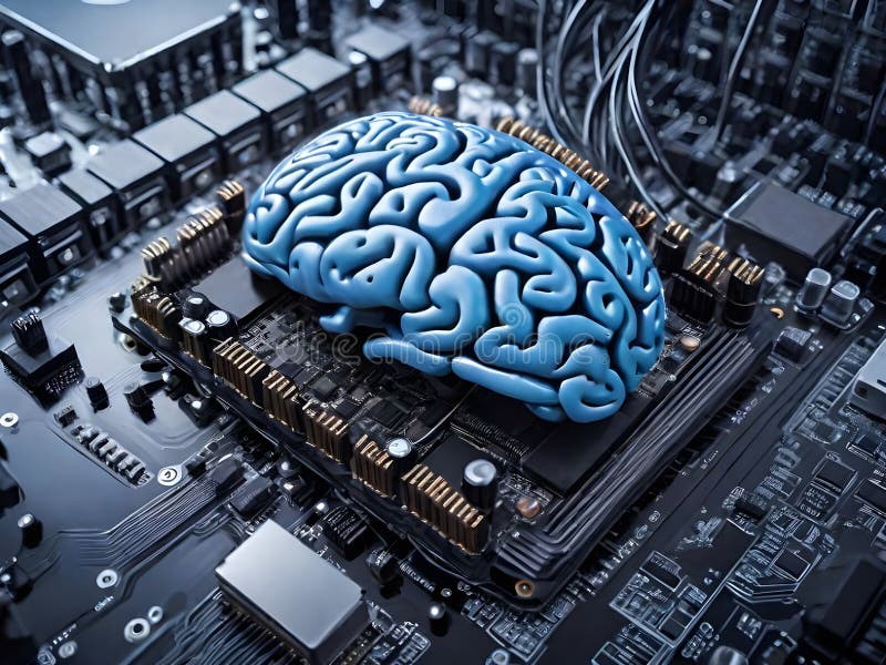 Image of the Human Brain As the Printed Circuit As Motherboard ...