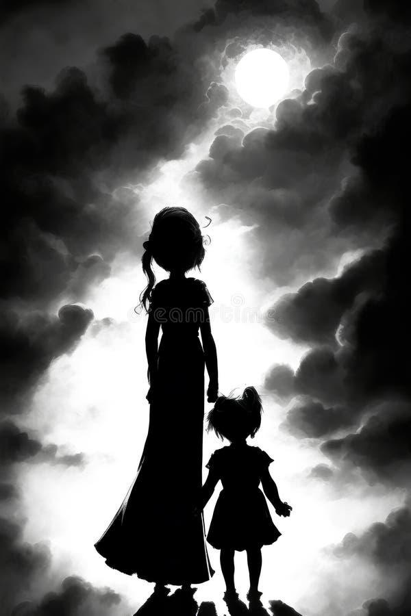 The Human Figures Ascend a Stairway of Clouds To Reach the Heaven ...