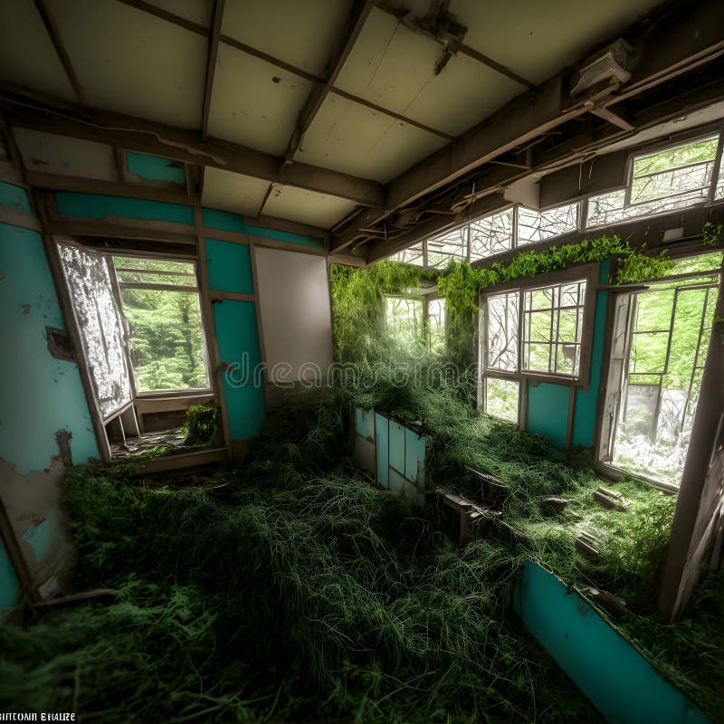 An Infrared-modded Camera Captures Interior of the Abandoned Overgrown ...