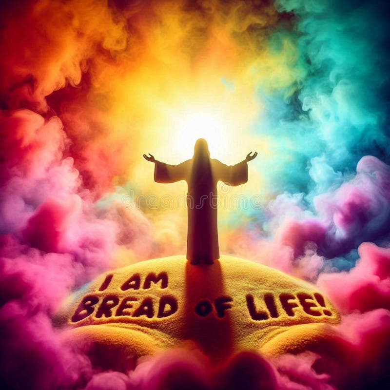 Image of Jesus Figure the Symbol of the Bread of Life. Stock ...