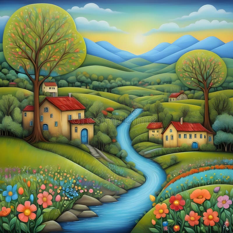 Image of the Karla Gerard Beautiful Painted the Freshness and Renewal ...