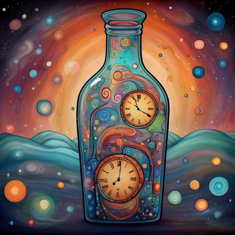 Image of the Karla Gerard Time Clock is Represented in a Bottle ...