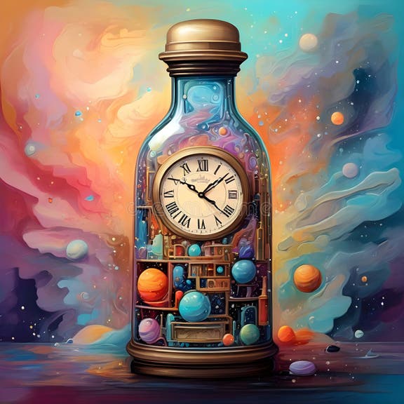 Image of the Karla Gerard Time Clock is Represented in a Bottle ...