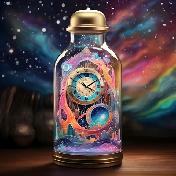Image of the Karla Gerard Time Clock is Represented in a Bottle ...