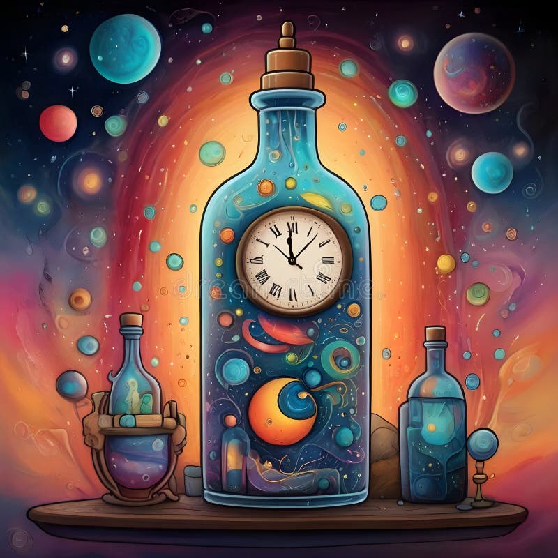 Image of the Karla Gerard Time Clock is Represented in a Bottle ...