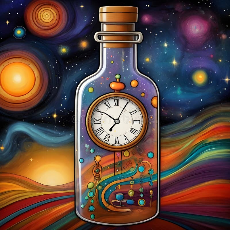 Image of the Karla Gerard Time Clock is Represented in a Bottle ...