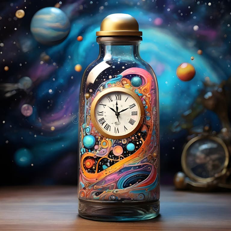 Image of the Karla Gerard Time Clock is Represented in a Bottle ...