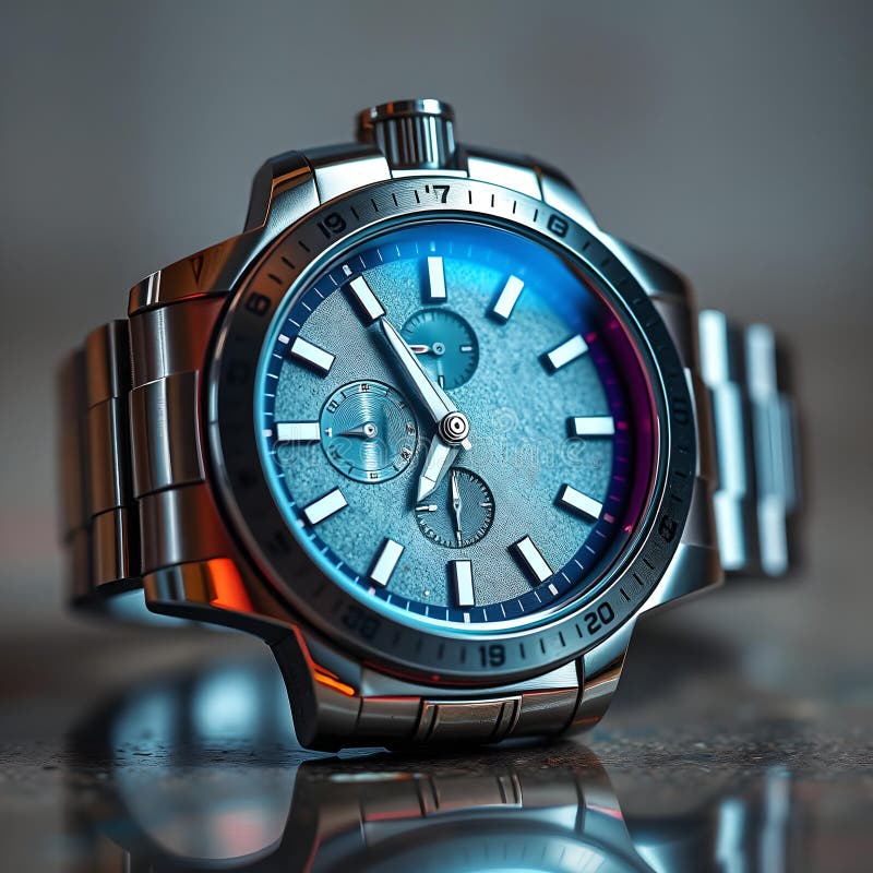 A Macro Photography of a Luxury Watch with the Intricate Details of the ...