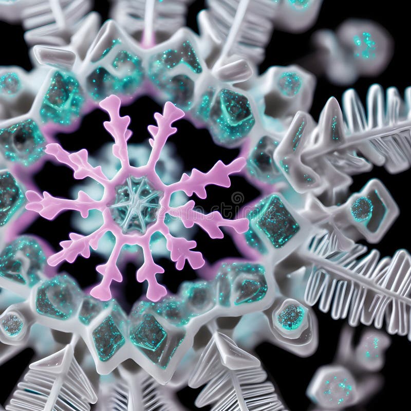 Image of the a Mesmerizing Extreme Closeup Macro View of Variety ...