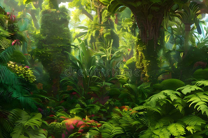 Mystical Woodland Archway with Radiant Glow. Spectacular Fantasy Scene ...