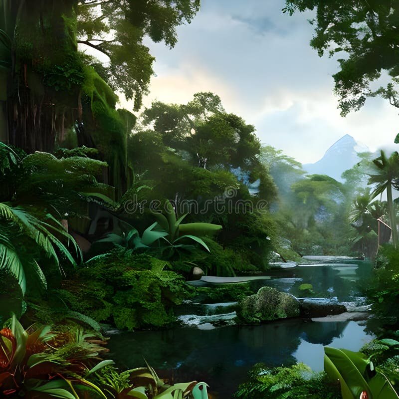 Mystical Woodland Archway with Radiant Glow. Spectacular Fantasy Scene ...